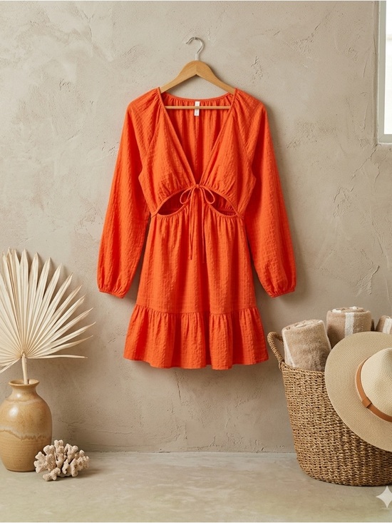 l*space | Dresses | L Space Feelin Fine Mini Dress Poppy Large Cotton ...